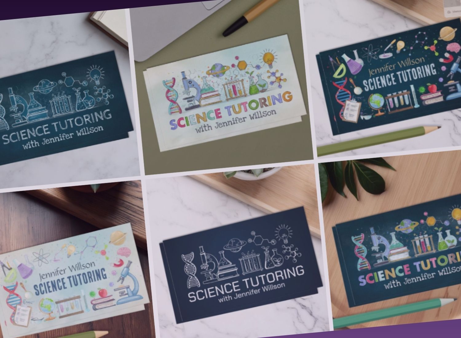 Business Cards for Science Tutors and Teachers - Cards by Creativemotions