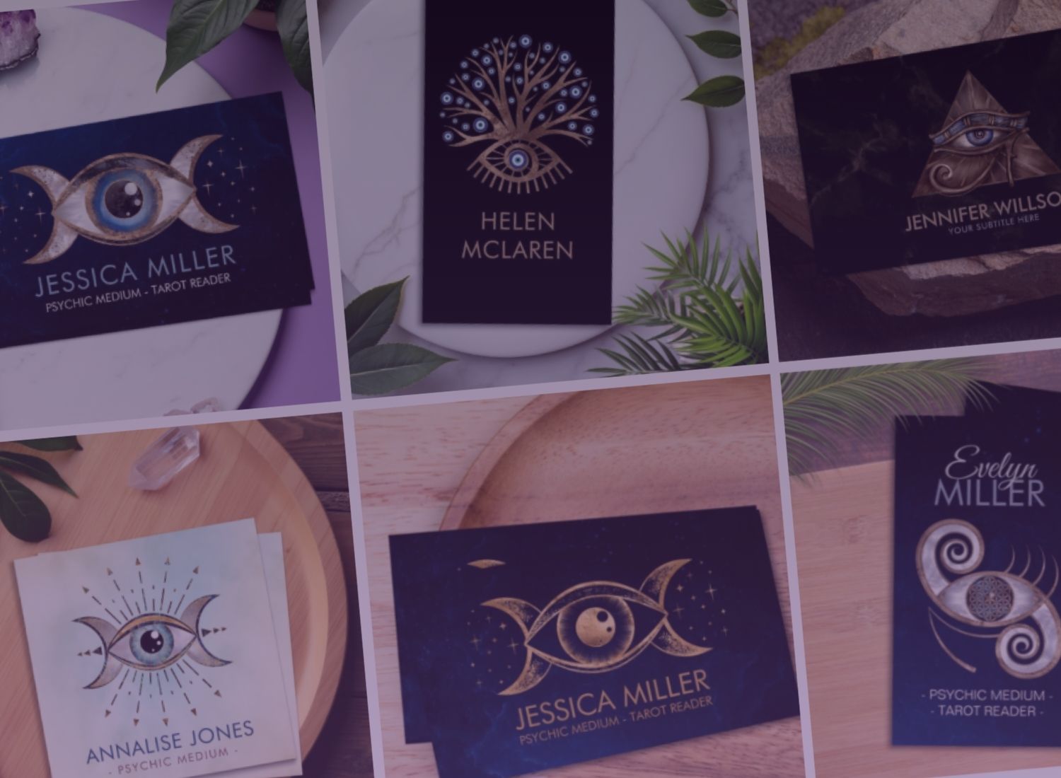 Eye Symbol Business Cards – Mystical Designs for Psychics and Spiritual ...